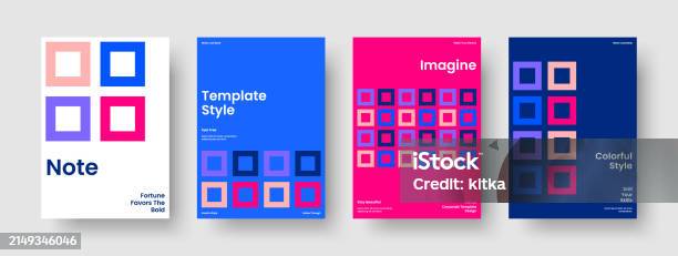 Tata Letak Spanduk Geometris Template Latar Belakang Kreatif Desain