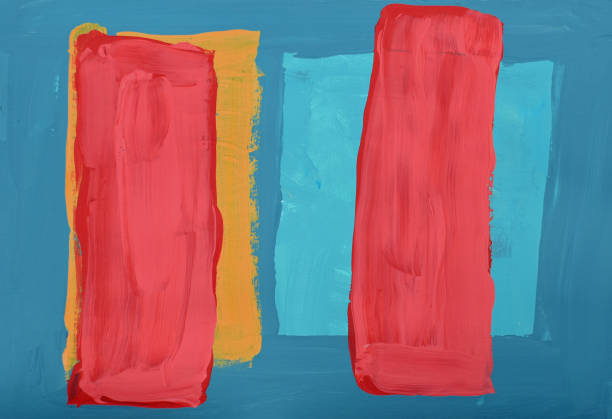 Free Stock Photo of Colorful abstract painting with vivid rectangular ...