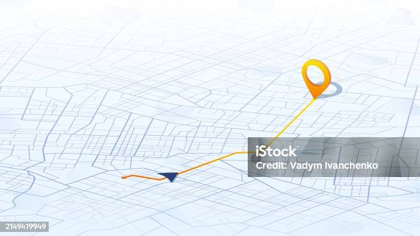 Navigation System Showing Tracking Navigation In Progress On The