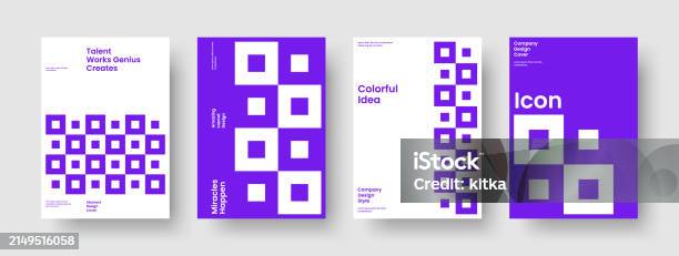 Template Flyer Modern Desain Brosur Terisolasi Tata Letak Laporan