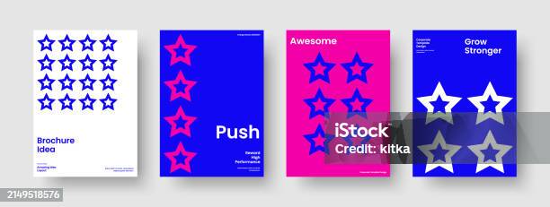 Tata Letak Poster Geometris Template Banner Abstrak Desain Sampul Buku