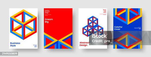 Template Latar Belakang Kreatif Desain Laporan Geometris Tata Letak