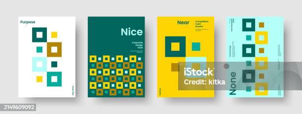 Desain Brosur Terisolasi Tata Letak Laporan Abstrak Template Poster