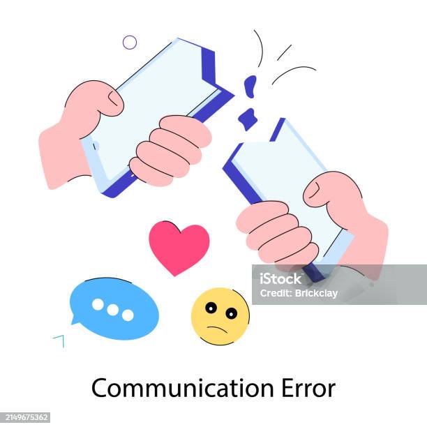 Communication Error Stock Illustration - Download Image Now - Broken ... Communication Error Stock Illustration - Download Image Now - Broken ...