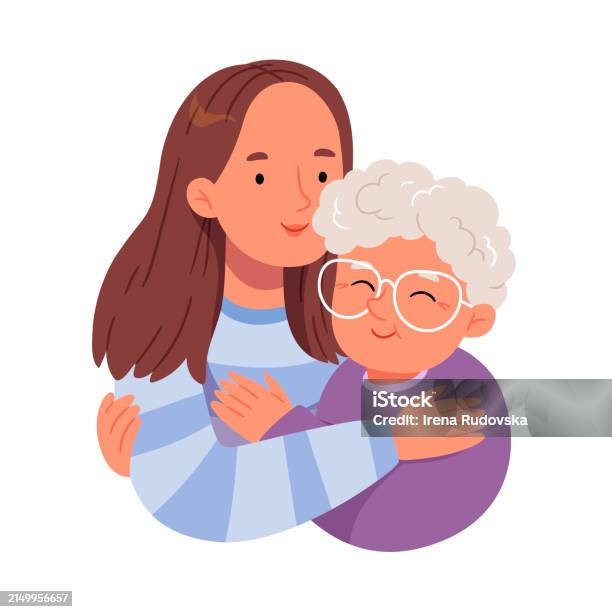 Cucu Perempuan Yang Bahagia Memeluk Neneknya Kartu Ucapan Untuk Hari ... Cucu Perempuan Yang Bahagia Memeluk Neneknya Kartu Ucapan Untuk Hari ...