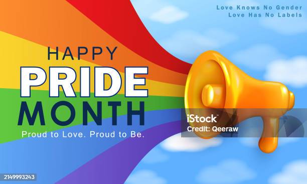 Template Spanduk Pride Dengan Megafon Kartun Dan Bendera Pelangi Lgbt ... Template Spanduk Pride Dengan Megafon Kartun Dan Bendera Pelangi Lgbt ...