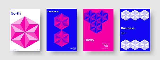 Tata Letak Spanduk Geometris Desain Latar Belakang Modern Template
