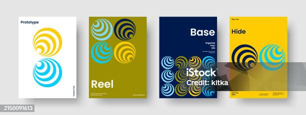 Desain Banner Geometris Template Laporan Abstrak Tata Letak Brosur