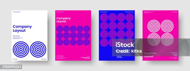 Template Laporan Modern Desain Banner Terisolasi Tata Letak Latar