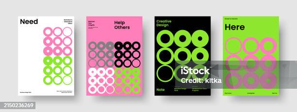Desain Brosur Geometris Tata Letak Presentasi Bisnis Modern Template
