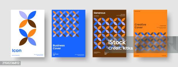Template Banner Abstrak Desain Presentasi Bisnis Geometris Tata Letak