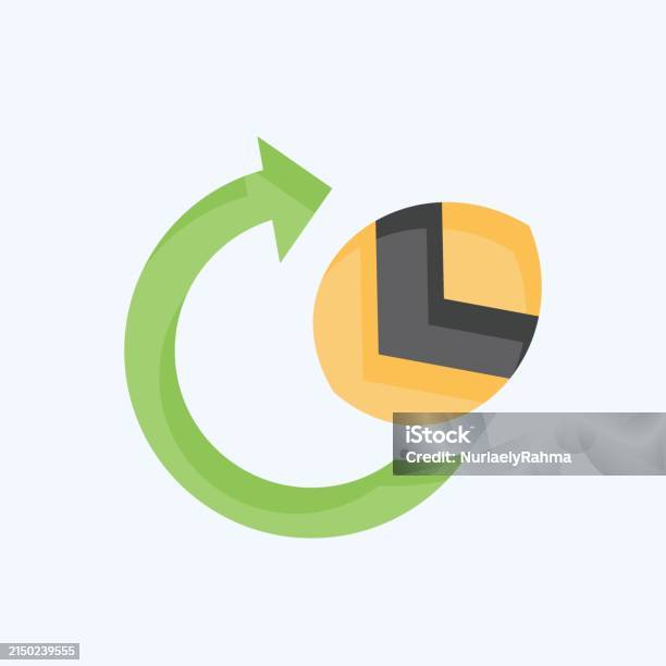 Icône Environnemental Lié Au Symbole De Recyclage Style Plat