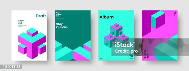 Desain Sampul Buku Kreatif Template Latar Belakang Modern Tata Letak