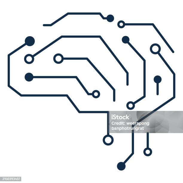Human Brain With Circuit Artificial Intelligence Concept Intelligent