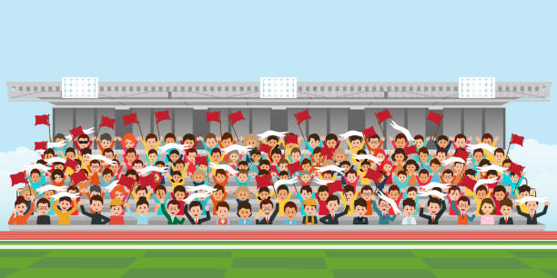Sports fans stadium Clipart Vector PNG , SVG, EPS, PSD, AI