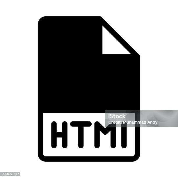 Ikon Format File Html Ikon Dokumen Simbol Jenis File Dengan Gaya Desain