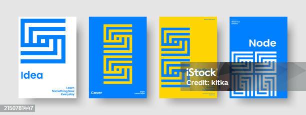 Tata Letak Laporan Modern Template Sampul Buku Kreatif Desain Poster