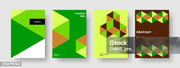 Tata Letak Presentasi Bisnis Kreatif Template Sampul Buku Abstrak