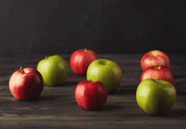 Free Stock Photo of Four Apples Arranged Neatly | Download Free Images ...