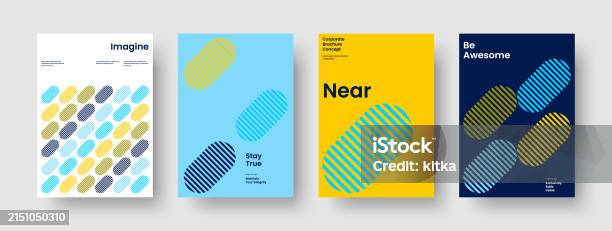Desain Laporan Abstrak Tata Letak Latar Belakang Geometris Template