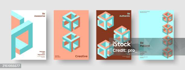 Template Banner Geometris Tata Letak Flyer Abstrak Desain Poster