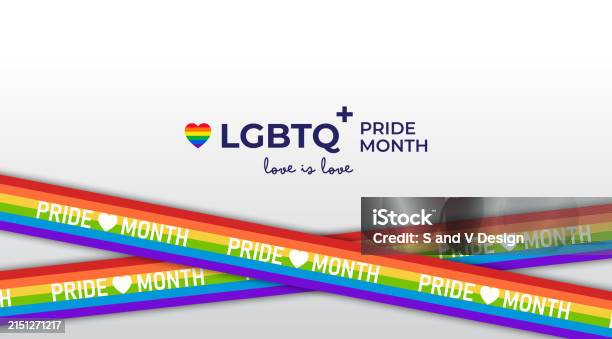 Ilustración De Mes Del Orgullo Lgbt En Junio Fondo De Pantalla Del Mes