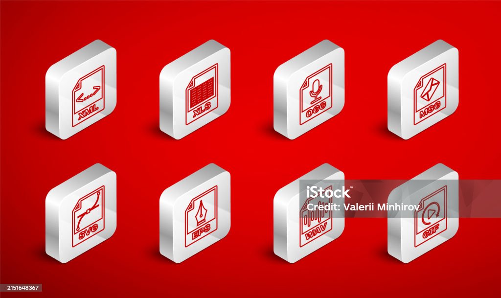 Set Line Gif File Document Xls Ogg Msg Wav Xml Eps And Svg Icon Vector ... Set Line Gif File Document Xls Ogg Msg Wav Xml Eps And Svg Icon Vector ...