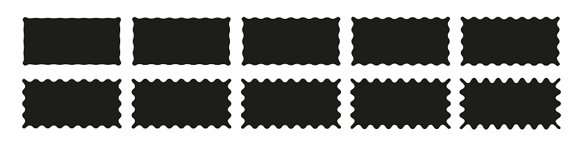 Ilustración de Marcos Ondulados Rectangulares Y Cuadrados Bordes ... Ilustración de Marcos Ondulados Rectangulares Y Cuadrados Bordes ...