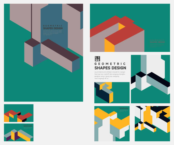 Free Stock Photo of Geometric architectural design with overlapping ...