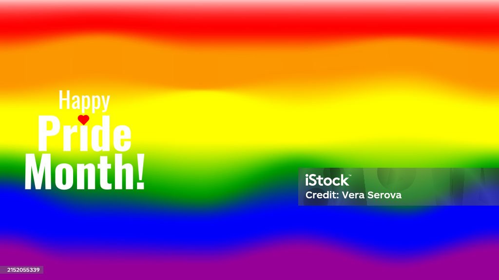 Lgbtq Banner With Symbols Celebrating Pride Month Lgbtqiaの文化のベクターアート