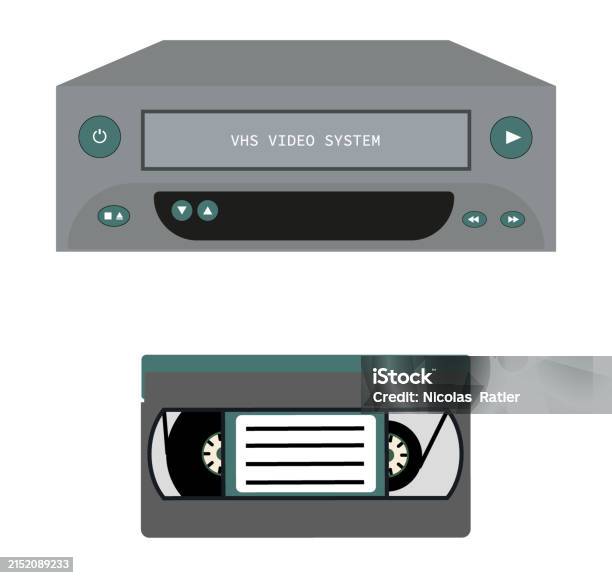 Ilustración de Reproductor De Vhs De Vcr Con Vector De Casete De Video ... Ilustración de Reproductor De Vhs De Vcr Con Vector De Casete De Video ...