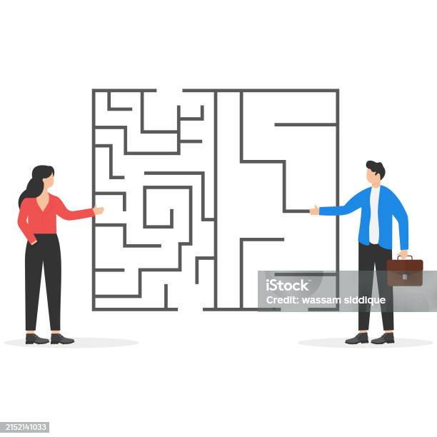 Gender Equality In Corporate Business Vector Concept With Businessman