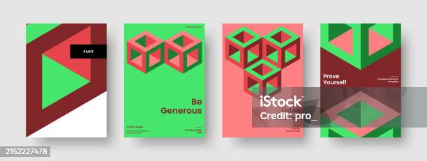 Desain Brosur Terisolasi Tata Letak Laporan Kreatif Template Poster