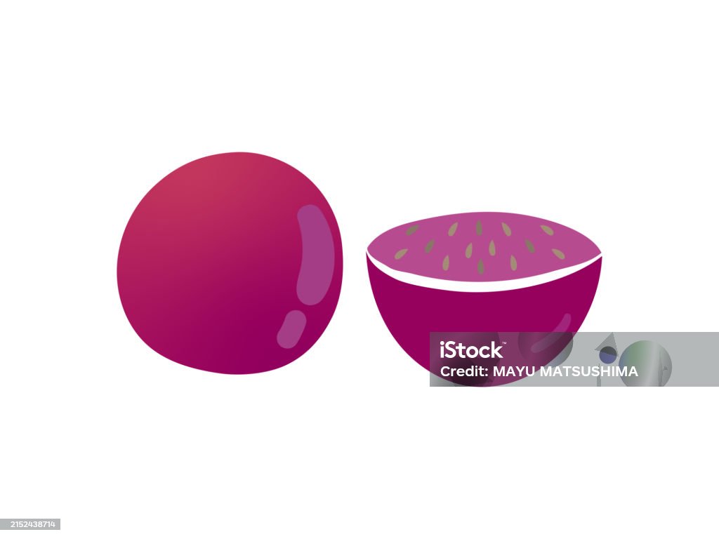 Passion Fruit Stock Illustration Download Image Now Chopped Food
