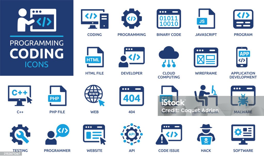 Programming Coding Icon Set Stock Illustration - Download Image Now ... Programming Coding Icon Set Stock Illustration - Download Image Now ...