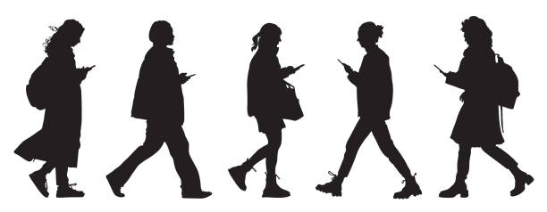 Free Stock Photo of Person Using Cell Phone Silhouette | Download Free ...