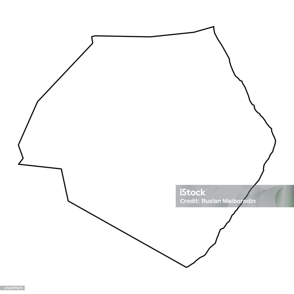 Liku Village Map Administrative Division Of Niue Vector Illustration