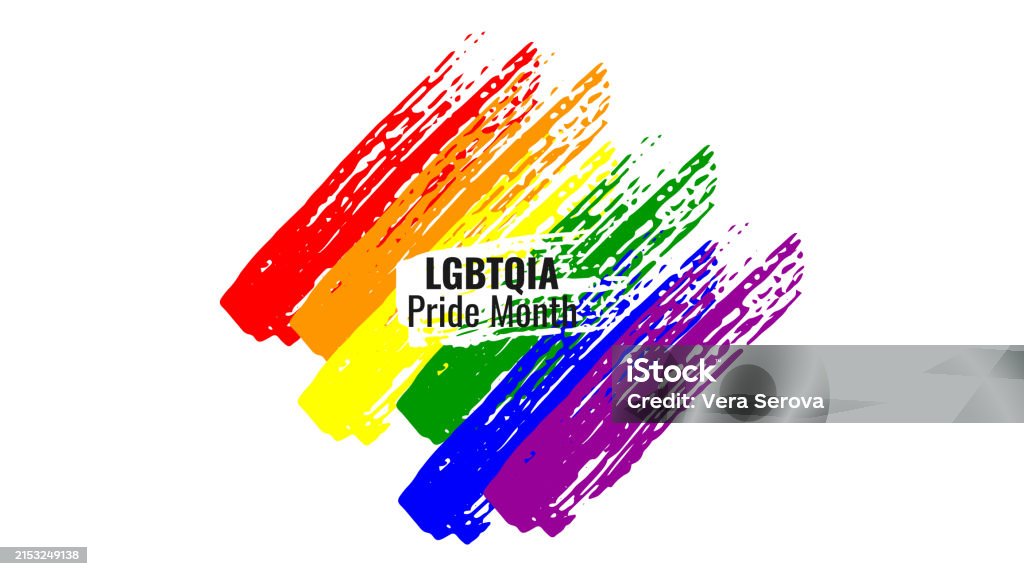 Lgbtq Banner With Symbols Celebrating Pride Month Lgbtqiaの文化のベクターアート