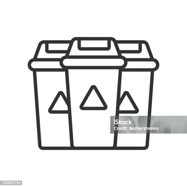 Vektor Pemilahan Sampah Dalam Desain Garis Sampah Pemilahan Daur Ulang ... Vektor Pemilahan Sampah Dalam Desain Garis Sampah Pemilahan Daur Ulang ...