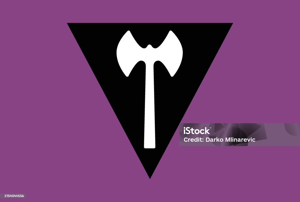 Labrys Lesbian Pride Flag Stock Illustration Download Image Now