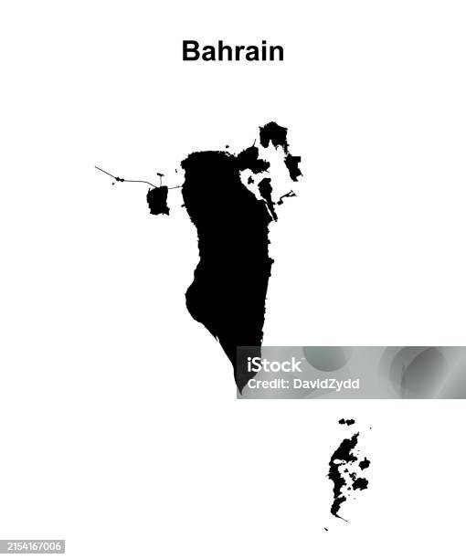 Bahrain Blank Outline Map Design Stock Illustration - Download Image ... Bahrain Blank Outline Map Design Stock Illustration - Download Image ...