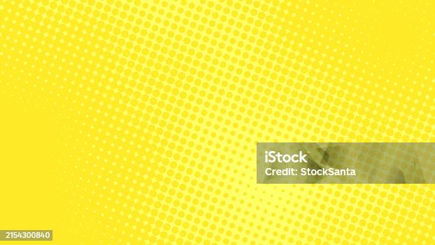 Fond Jaune Citron Pop Art Dans Un Style De Bande Dessinée Rétro Avec