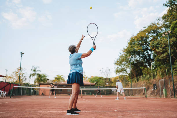 Free picture: People playing tennis, a recreational sport's match