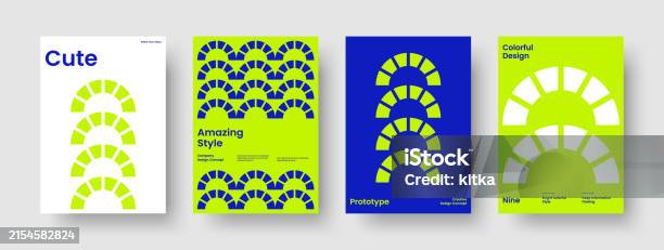 Template Brosur Kreatif Tata Letak Flyer Modern Desain Laporan Abstrak