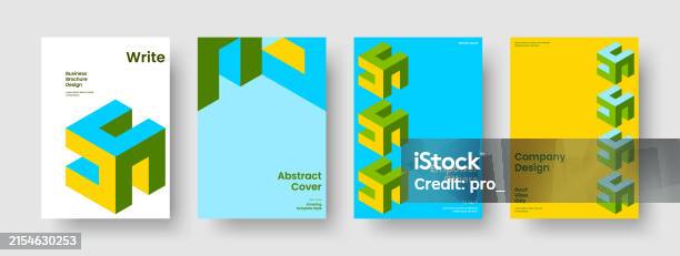 Template Brosur Kreatif Desain Latar Belakang Abstrak Tata Letak Sampul