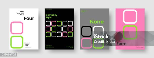 Tata Letak Laporan Abstrak Desain Banner Kreatif Template Sampul Buku