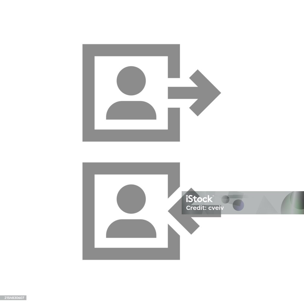 Login And Logout User Account Vector Stock Illustration - Download ... Login And Logout User Account Vector Stock Illustration - Download ...