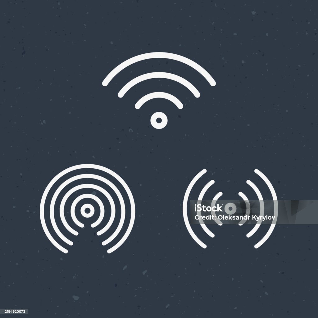 Wifi Sound Signal Connection Sound Radio Wave Logo Symbol Vector