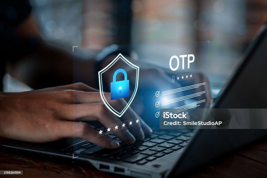 Otp One Time Password Security Authentication Purchase Transection Security Of User Login Stock
