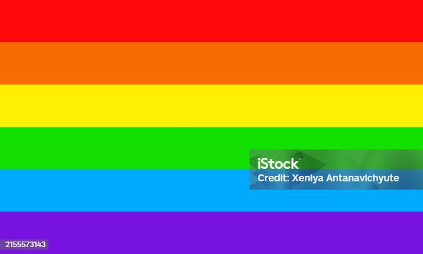 Lgbtq Rights Pride Flag Gay Vector Flag Sign Isolated Stock